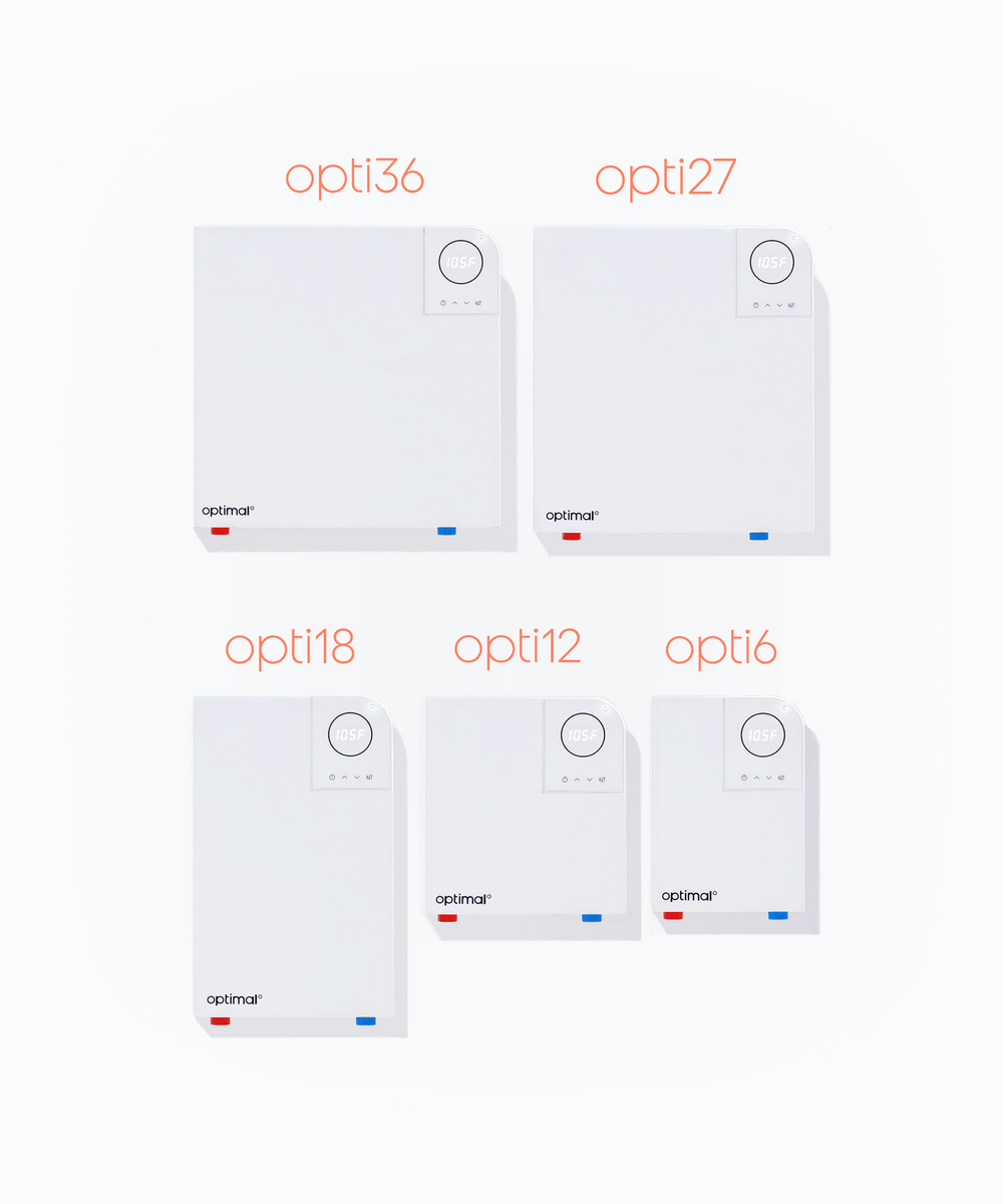 Optimal+ 18kw (Wifi) Smart Electric Tankless Water Heater 3.5 GPM | Op ...